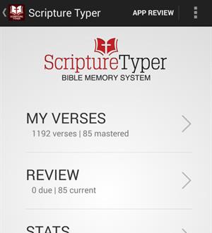 Scripture Typer Android App
